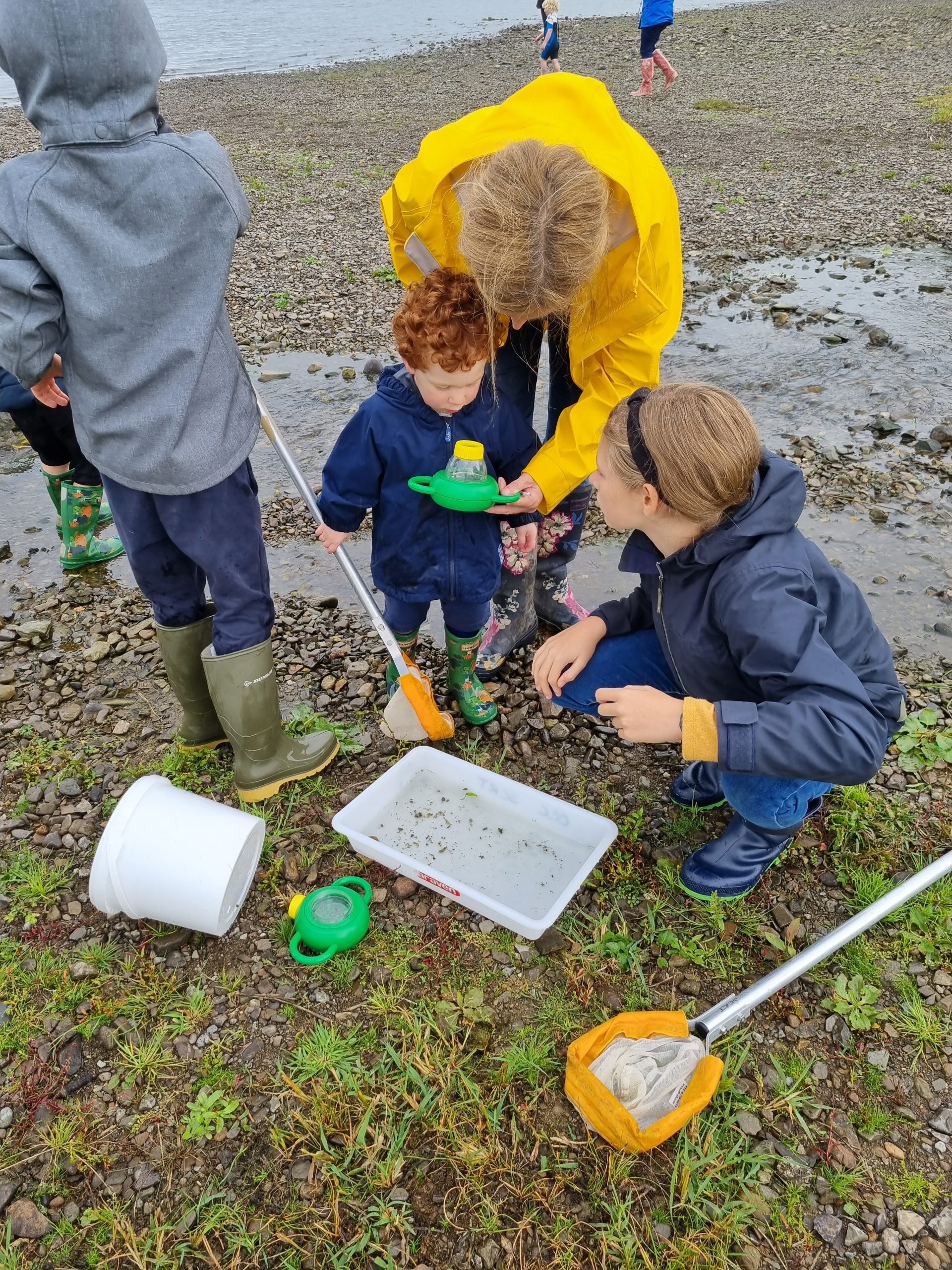 Family River Dipping at Levens Hall - SCRT